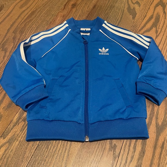 adidas | Jackets & Coats | Adidas Blue Zip Up Jacket | Poshmark